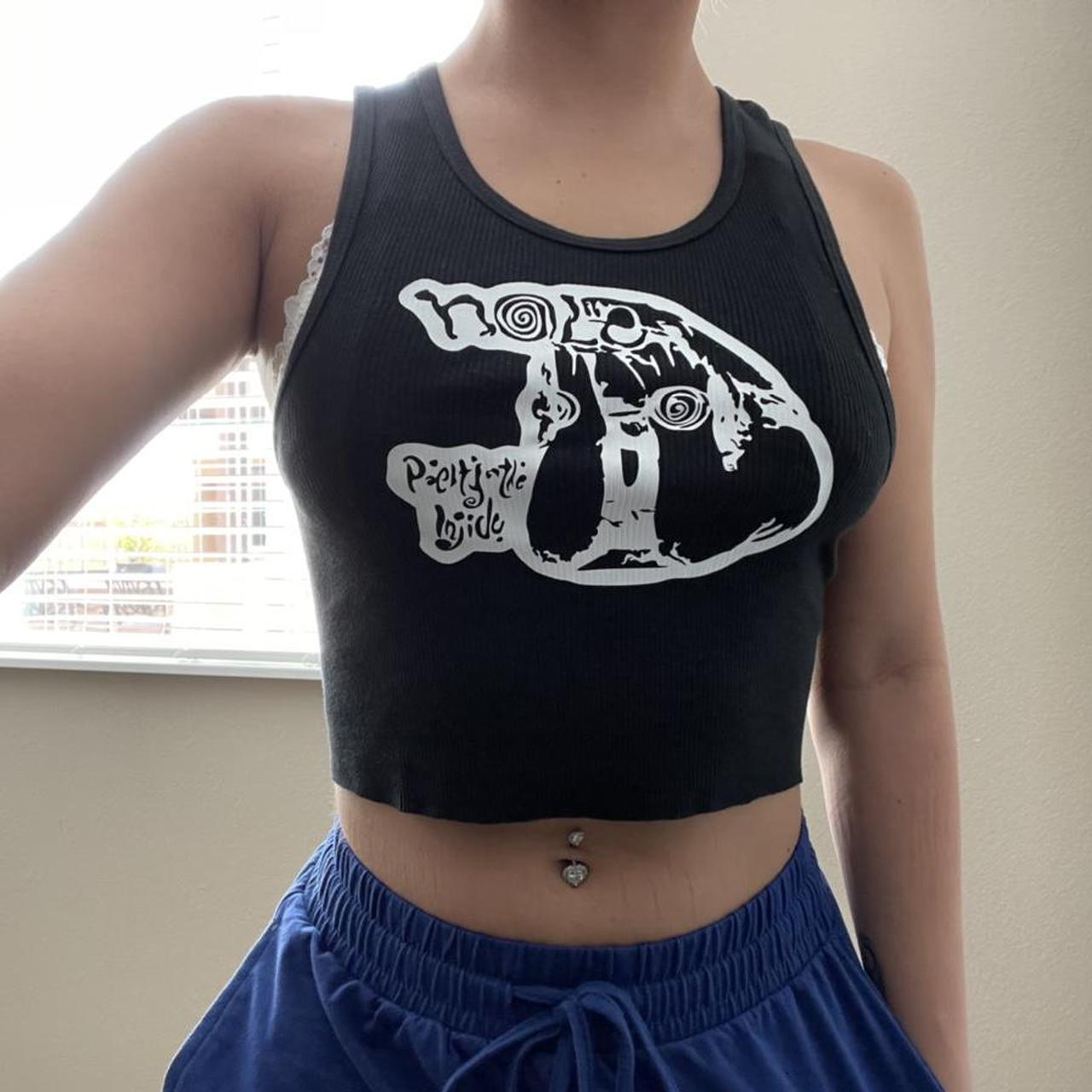 Pretty on the inside Hole Band Unisex Cropped Tanks – Grrrlworld